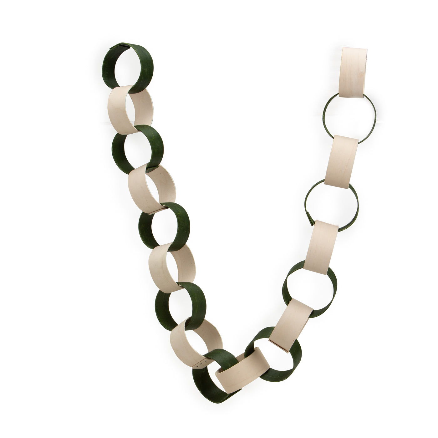 Bold Green & White Decor Chain — Longaberger